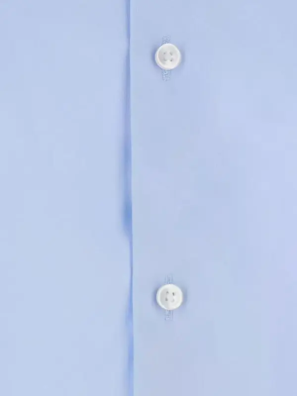 BOSS Hank One Slim-fit Dress Shirt In Wrinkle-free Poplin - Blue