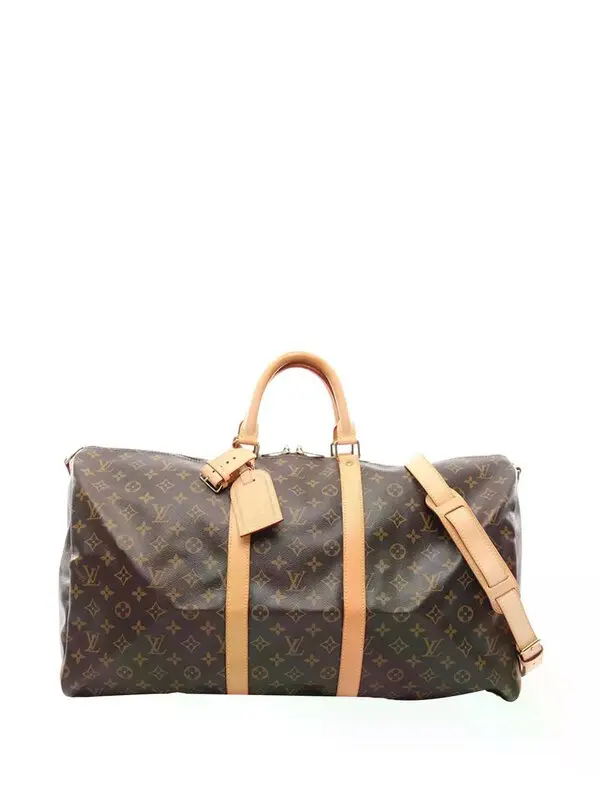 LOUIS VUITTON 2006 Monogram Keepall Bandouliere 55 Travel Bag