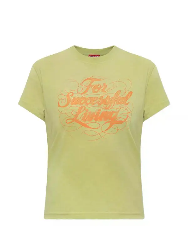 DIESEL® T-ila-aa4 Slogan-print Cotton T-shirt