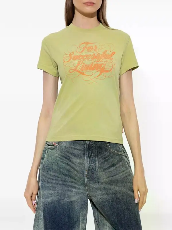 DIESEL® T-ila-aa4 Slogan-print Cotton T-shirt