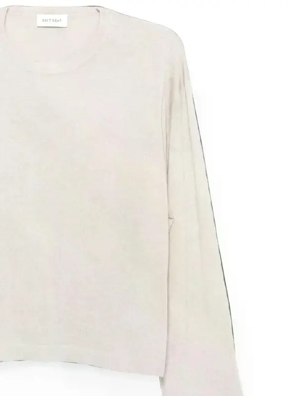 Soft Goat Crew-neck Drop-shoulder Sweater