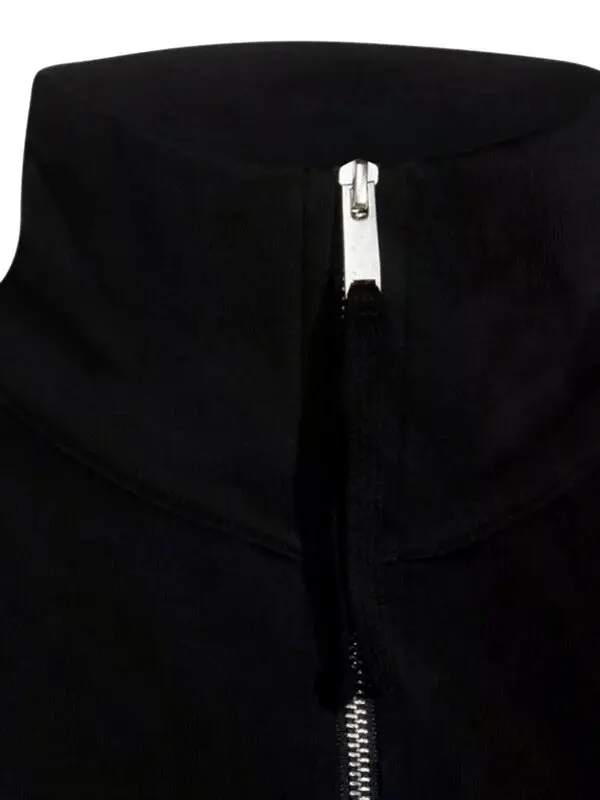 THOM KROM Half-zip Gathered-sleeve Sweater