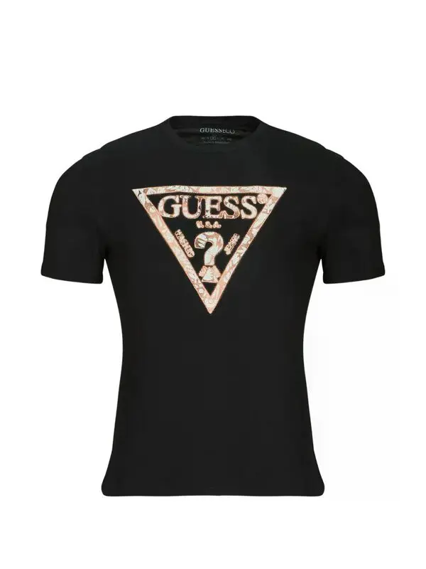 Guess Triangle Logo-print T-shirt
