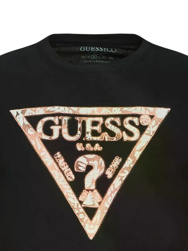 Guess Triangle Logo-print T-shirt