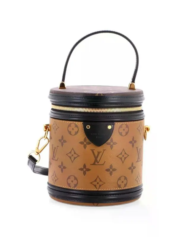 LOUIS VUITTON Cannes Handbag Reverse Monogram Canvas Satchel