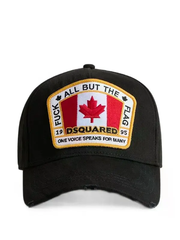 Dsquared2 Distressed Logo-patch Baseball Cap