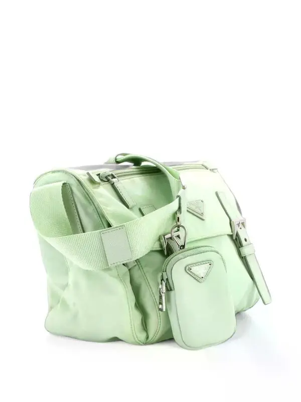 Prada Double Buckle Flap Messenger Bag Re-nylon Medium Crossbody Bag