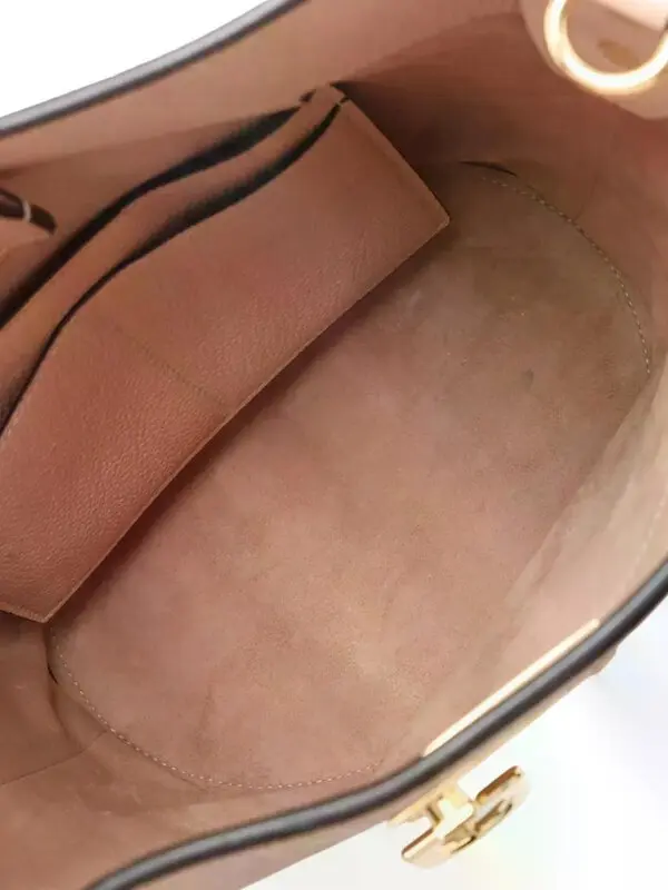 FERRAGAMO 2010-2026 Leather Gancini Bucket Bag Shoulder Bag
