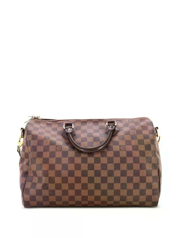 LOUIS VUITTON Speedy Bandouliere Bag Damier 35 Satchel - Brown