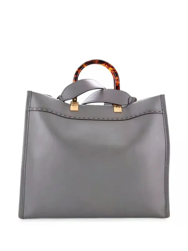Fendi Sunshine Shopper Leather Medium Tote Bag