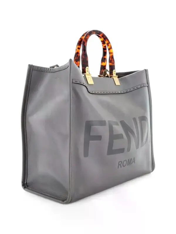 Fendi Sunshine Shopper Leather Medium Tote Bag