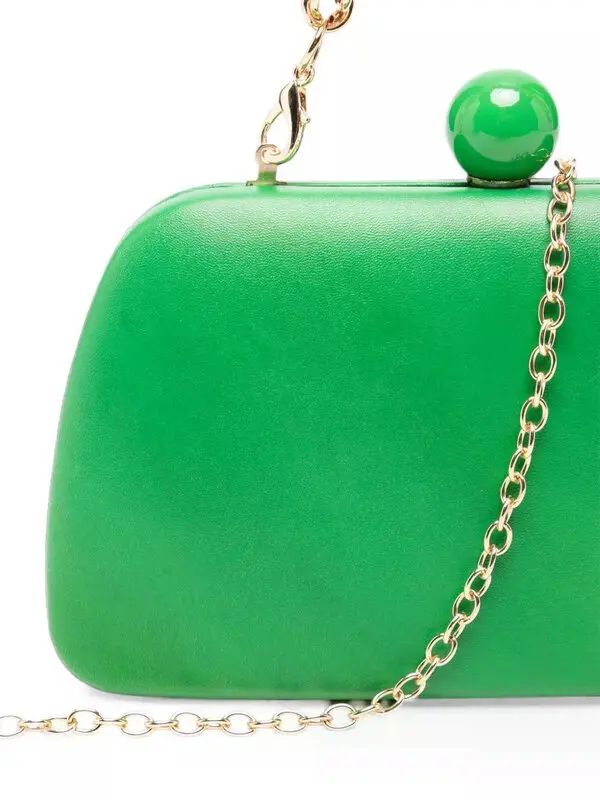 Velvet By Graham & Spencer Nora Chain-link Leather Clutch Bag