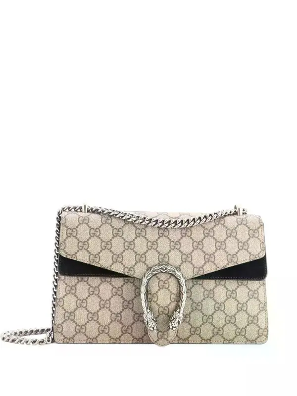 Gucci Dionysus Bag Gg Coated Canvas Small Crossbody Bag - Brown