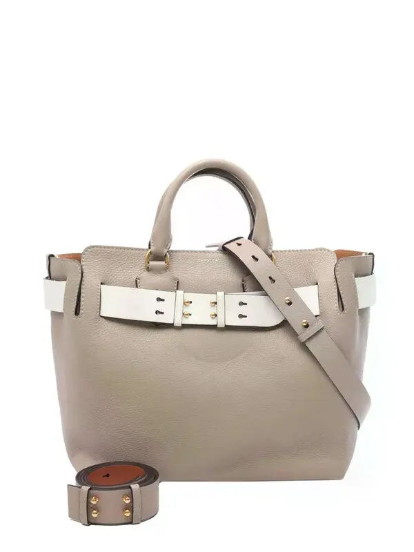 Burberry 2010-2026 Large Leather Belt Bag Satchel - Neutrals