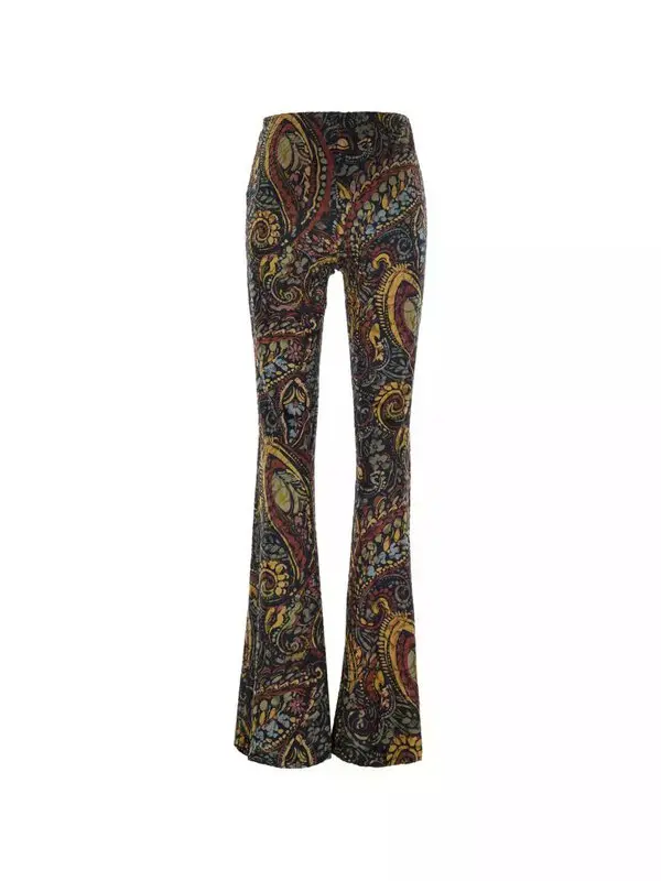 Etro Paisley-print Flared Trousers