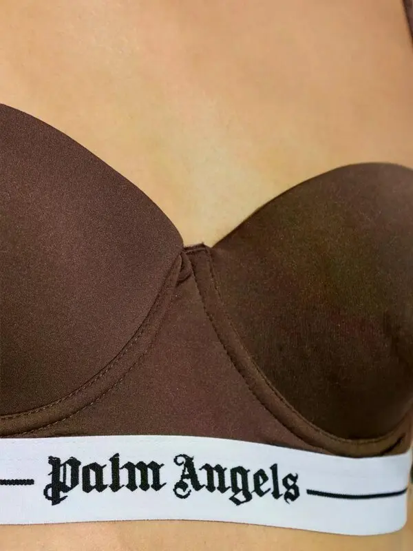 Palm Angels Bra With Detachable Straps - Brown