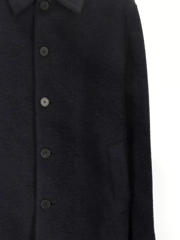 Harris Wharf London Bouclé-texture Single-breasted Coat