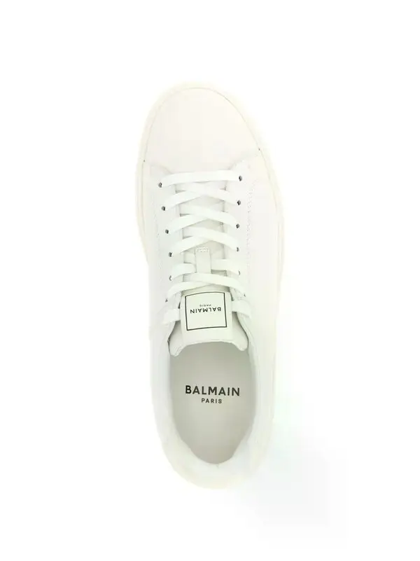 Balmain B-court Smooth Leather Trainers