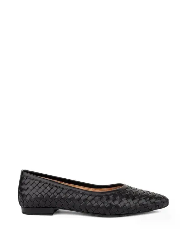 SERGIO MORETTI FIRENZE Woven Almond-toe Ballet Flats