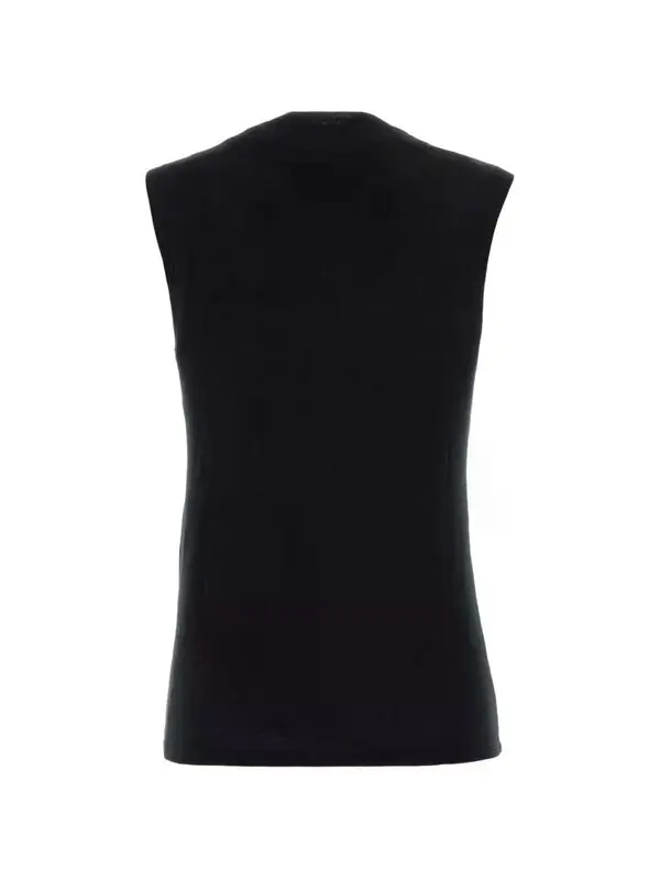 Fendi Jersey Top With Ti Amo Print - Black