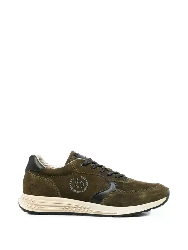 BUGATTI Logo-print Suede Sneakers