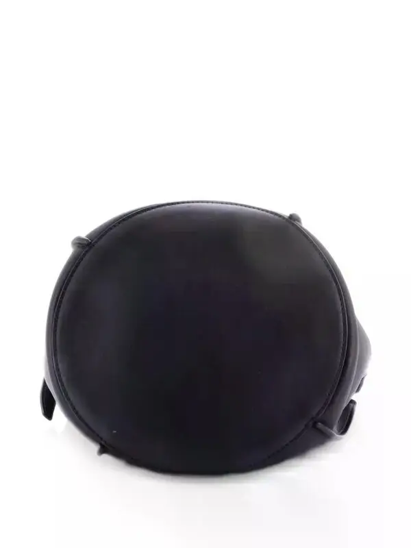 Celine Long Strap Big Bag Leather Bucket Bag - Black