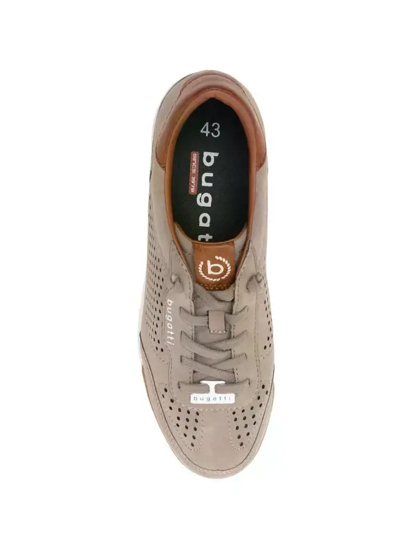 BUGATTI Perforated Panel Sneakers - Neutrals