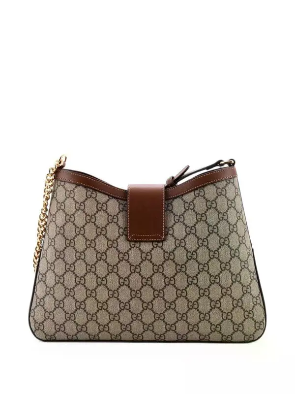 Gucci Padlock Chain Gg Coated Canvas With Leather Medium Shoulder Bag