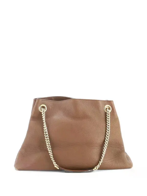 Gucci Soho Chain Strap Leather Medium Shoulder Bag - Brown