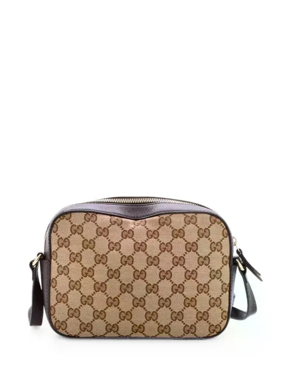 Gucci Gg Canvas Bee Web Cross Body Camera Bag