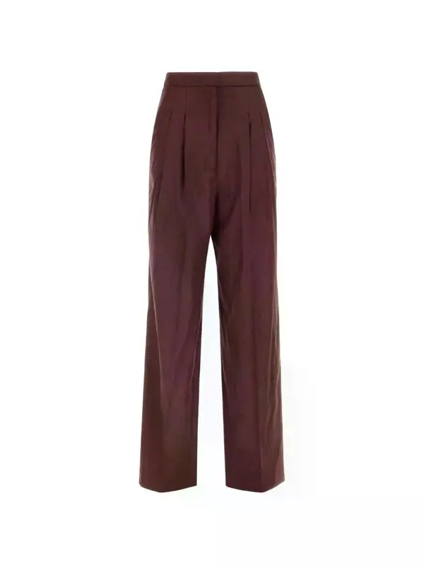 PT TORINO Grace Pleated Wide-leg Trousers