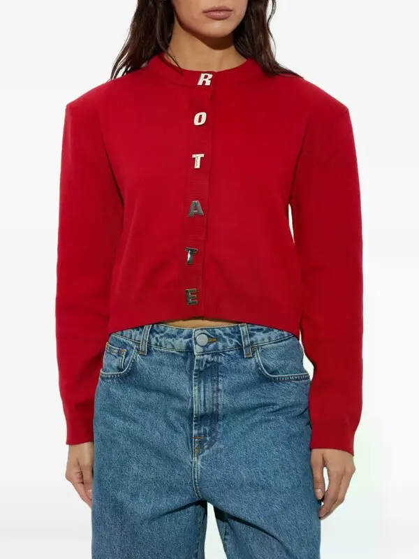 ROTATE BY BIRGER CHRISTENSEN Firm-knit Cardigan
