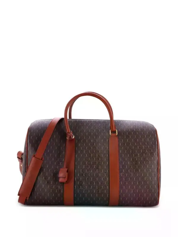 Saint Laurent Le Monogramme Coated Canvas And Leather Duffle Bag