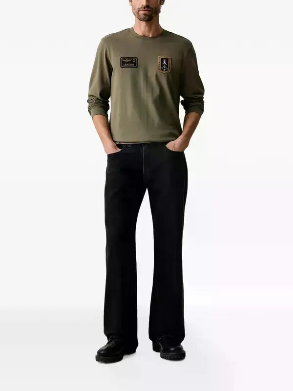 AERONAUTICA MILITARE Patch-detail Long-sleeve T-shirt