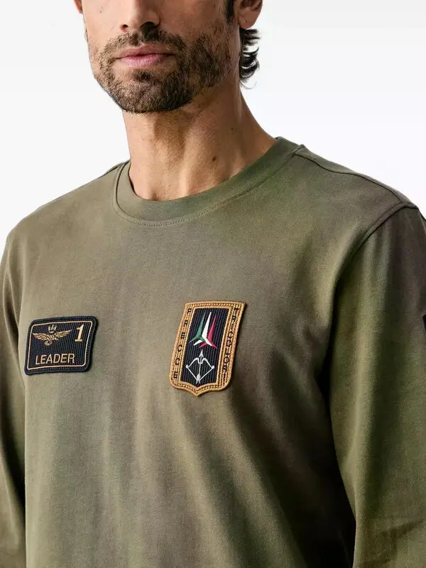 AERONAUTICA MILITARE Patch-detail Long-sleeve T-shirt