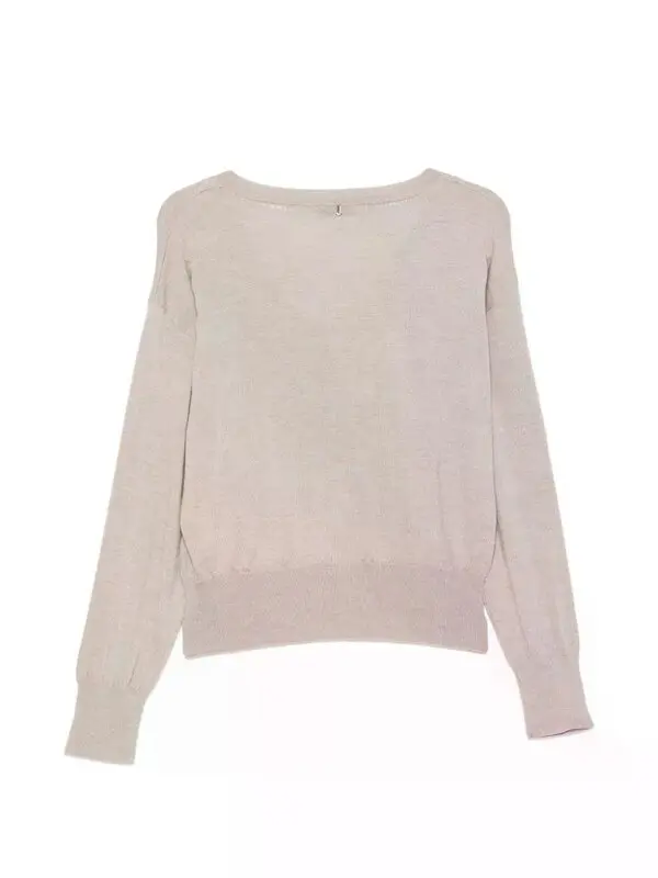 Liu Jo Crystal-embellished V-neck Sweater