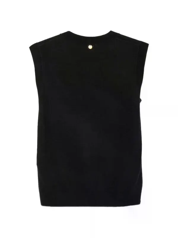 Liu Jo Argyle Pattern Sleeveless Top