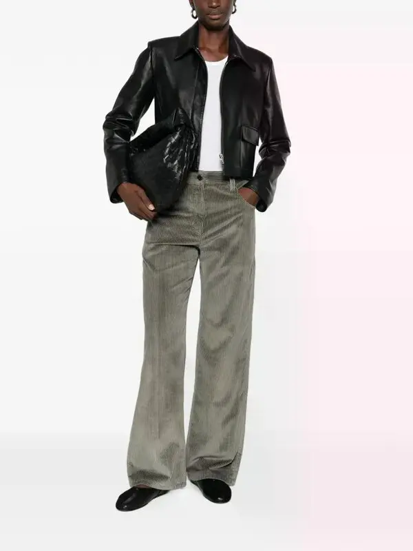 Brunello Cucinelli Straight-leg Corduroy Trousers - Grey