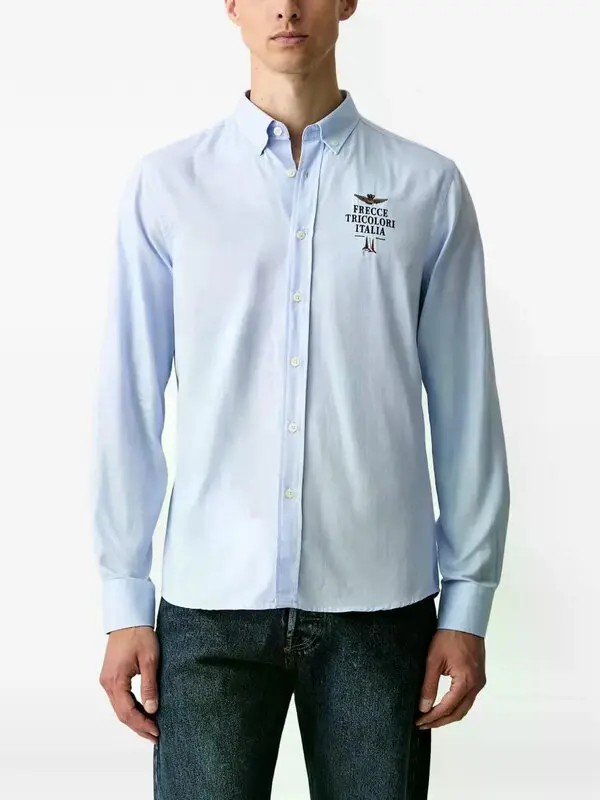 AERONAUTICA MILITARE Cotton Shirt - Blue