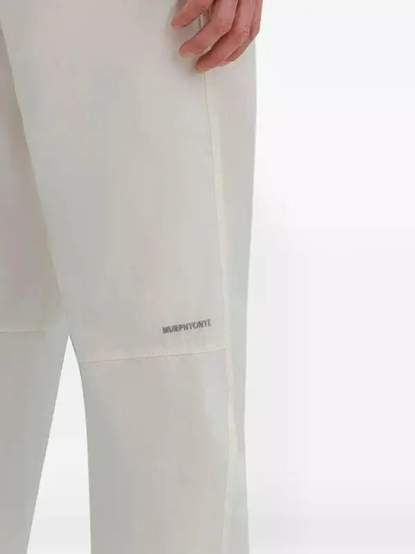 MURPHY&NYE Logo-print Cotton Trousers
