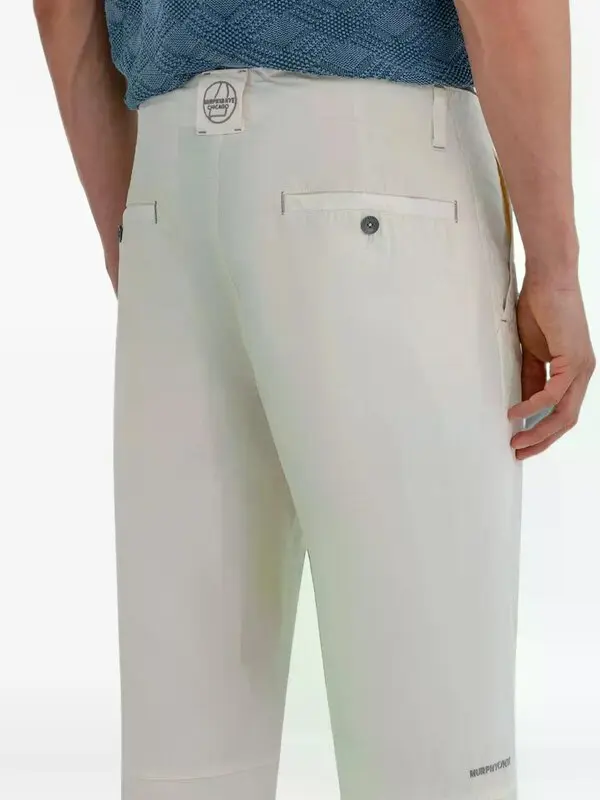 MURPHY&NYE Logo-print Cotton Trousers