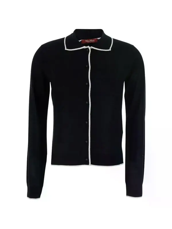Max Mara Contrast-trim Collared Cardigan
