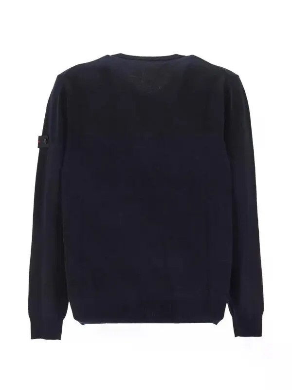 Peuterey V-neck Logo-patch Sweater