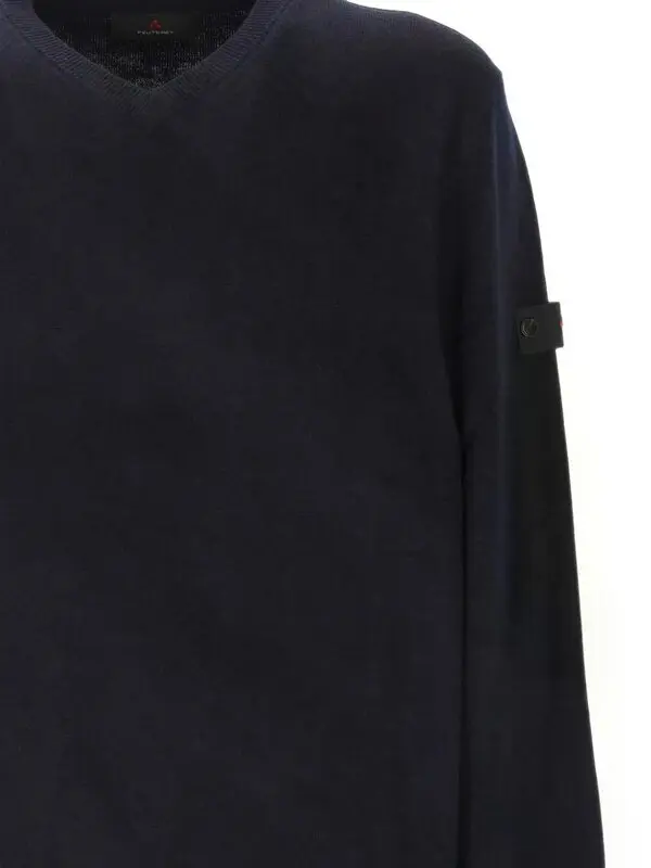 Peuterey V-neck Logo-patch Sweater