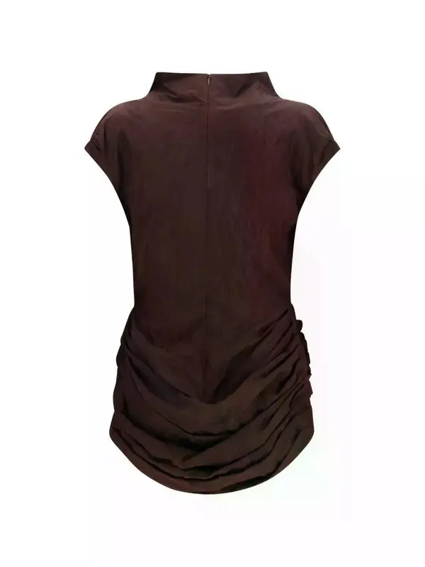 Magda Butrym Ruched Sleeveless Mini Dress