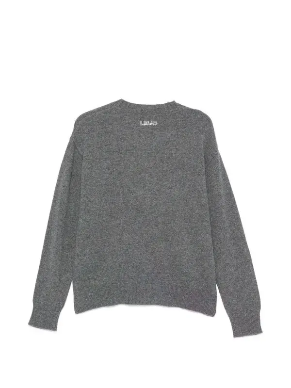 Liu Jo Disney Mickey Mouse Crystal-embellished Wool Sweater