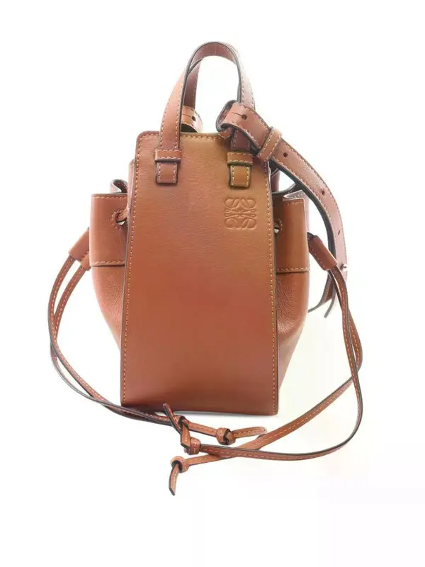 Loewe 2010-2026 Mini Leather Drawstring Hammock Bag Satchel