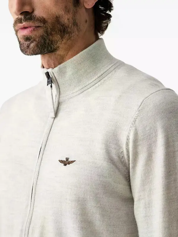 AERONAUTICA MILITARE Wool Zip-up Cardigan