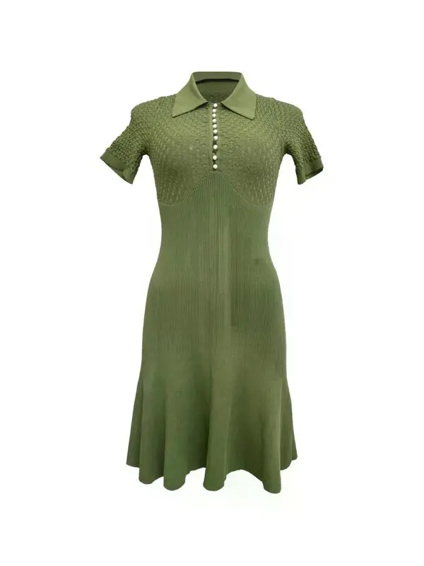 Sandro Esmila Knitted Dress - Green