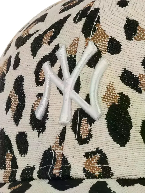 New Era Leopard-print Cotton Cap
